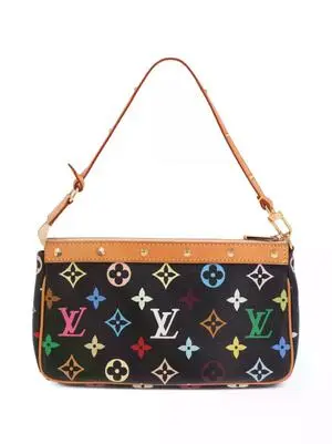 LOUIS VUITTON X Takashi Murakami 2004 Pochette Accessoires Shoulder Bag - Black