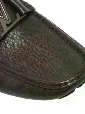 LOUIS VUITTON Monte Carlo Leather Loafers - Brown