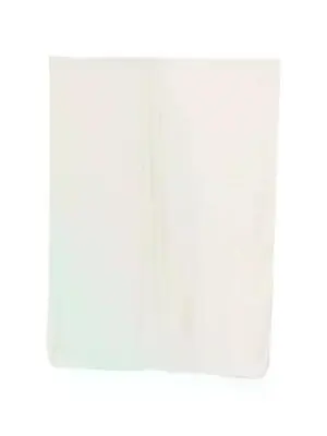 Max Mara Monogram-jacquard Frayed Scarf - Neutrals