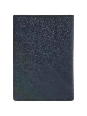 LANCEL Leon Textured Leather Wallet - Blue