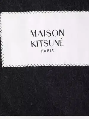 Maison Kitsuné Fringed Alpaca-blend Scarf
