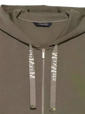 Max Mara Logo-drawstring Zip-up Hoodie