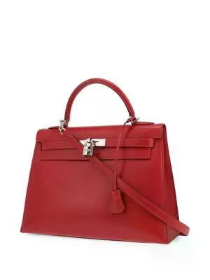 Hermès 2003 32 Kelly Leather Tote Bag - Red