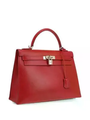 Hermès 2003 32 Kelly Leather Tote Bag - Red