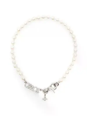 VIVIENNE WESTWOOD Chaos Orb Pearl Necklace - Neutrals