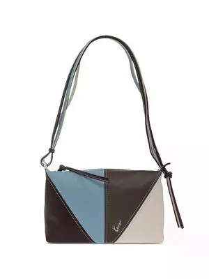 Kenzo Logo-print Leather Shoulder Bag - Brown