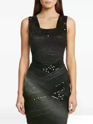 Herve Leger Embellished Bandage Mini Dress