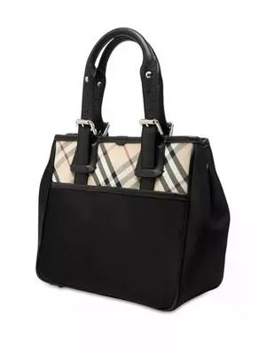 Burberry 2000-2017 Nova Check Trimmed Nylon Handbag
