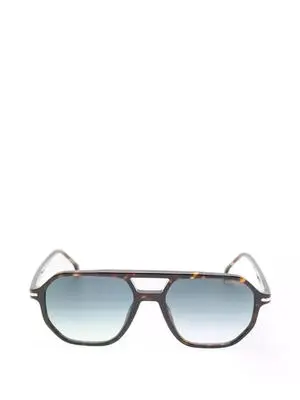 Carrera Eyewear Tortoiseshell-effect Geometric-frame Sunglasses - Brown
