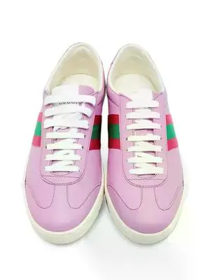 Gucci G74 Leather Sneakers - Purple