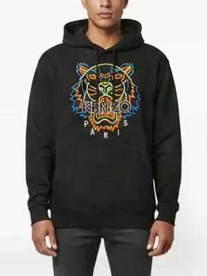 Kenzo Fluorescence Tiger Embroidered Hoodie