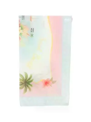 MC2 SAINT BARTH Graphic-print Scarf - White