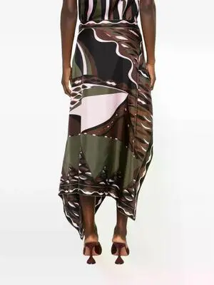 Emilio Pucci Dune Print Silk Skirt