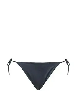 MC2 SAINT BARTH Marielle Plate Side-tie Bikini Bottoms - Grey