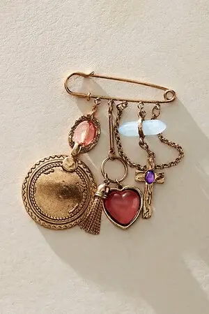 Free People Carry On Dangle Pin At - Gold