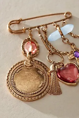 Free People Carry On Dangle Pin At - Gold
