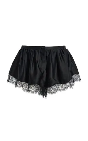FRANÇOISE Lisette Ruffled Silk Mini Shorts
