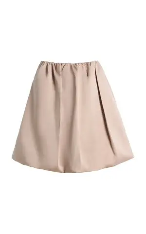 LII Gathered Twill Mini Skirt