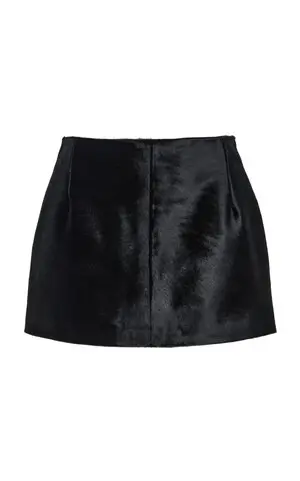 NOUR HAMMOUR Exclusive Avery Pony Hair Mini Skirt