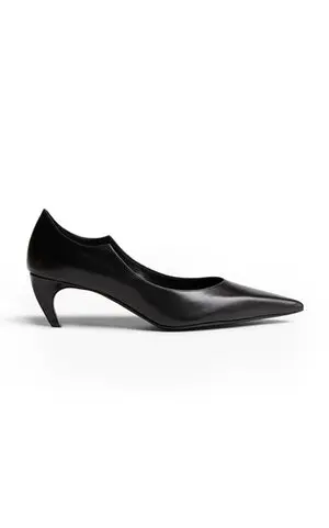 Khaite Valerie Leather Pumps - Black