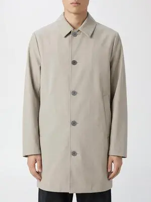 RRD Single-breasted Knee-length Trench Coat In Technical Fabric - Brown