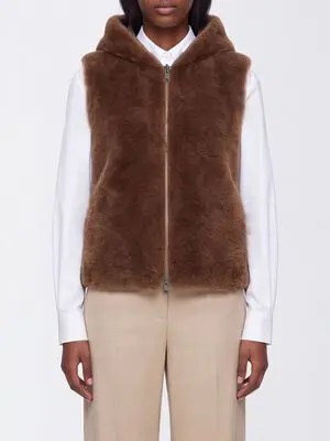 Brunello Cucinelli Hooded Faux Fur Vest