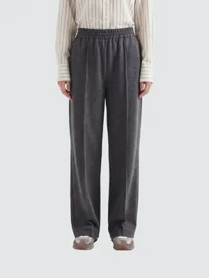 Brunello Cucinelli Wide-leg Cotton-blend Jogging Pants