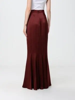 Max Mara High-waisted Pencil Midi Skirt In Silk Crêpe With Train Detail