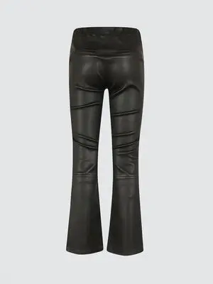 ARMA Mid-rise Flared Pants In Lambskin Leather With Welt Pockets