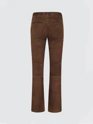 ARMA High-waisted Skinny Pants In Suede Lambskin With Back Welt Pockets