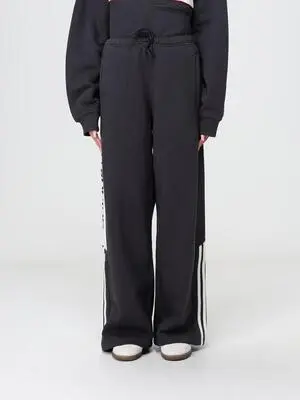 ADIDAS ORIGINALS Wide-leg Jogging Pants In Cotton Blend With Drawstring