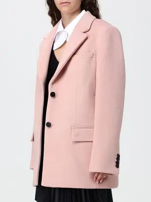Karl Lagerfeld Single-breasted Knee-length Coat In Wool Blend With Lapels