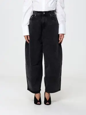 Paul Smith High-waisted 5-pocket Wide Leg Jeans In Cotton Denim