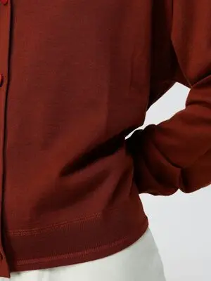 Paul Smith Merino Wool V-neck Cardigan With Dropped Shoulders