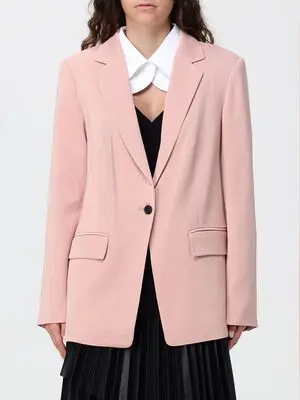 Karl Lagerfeld Single-breasted One-button Viscose Blazer - Pink