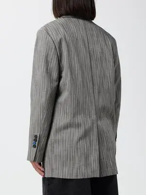 Paul Smith Relaxed-fit Striped Viscose Blazer With Oversized Shoulders