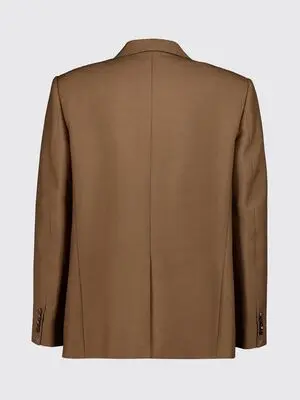 Celine Double-breasted Pure Wool Blazer With Peak Lapels And Flap Pockets