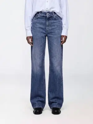 Rabanne Mid-rise Flared Jeans In Cotton Denim With Five-pocket Design