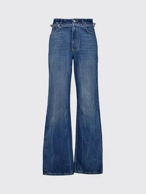 Rabanne Mid-rise Flared Jeans In Cotton Denim With Five-pocket Design
