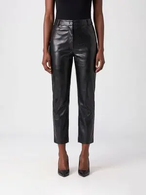 Andamane Mid-rise Cropped Skinny Faux Leather Pants