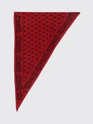 Guest In Residence Triangular Paisley Print Pure Cashmere Scarf - Burgundy