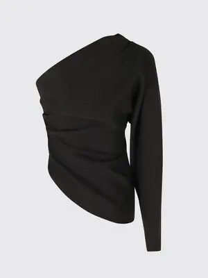 Federica Tosi Draped Asymmetrical One-shoulder Blouse