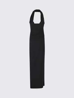 Magda Butrym Wool Blend Halterneck Midi Sheath Dress