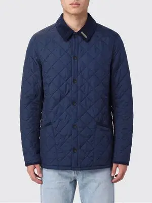 Barbour Heritage Quilted Nylon Jacket With Velvet Collar