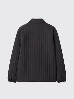Maison Kitsuné Quilted Waterproof Nylon Shirt Jacket With Logo