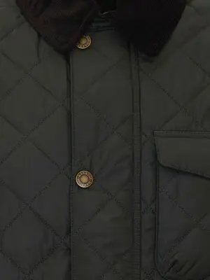 Barbour Hornby Quilted Polyester Jacket With Velvet Collar