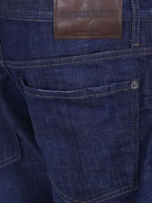 Dsquared2 Bro Mid-rise Straight Fit Jeans In Stretch Cotton Denim