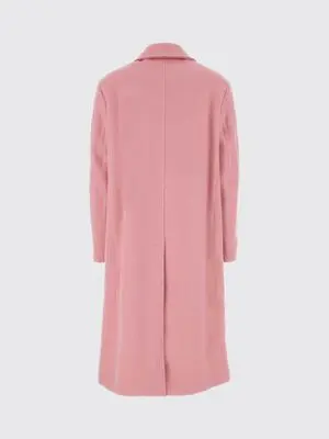 JIL SANDER Double-breasted Long Coat In Pure Wool With Concealed Closure