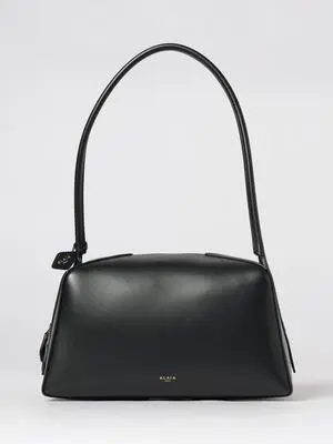 Alaïa Le Bouledogue Smooth Calfskin Leather Shoulder Bag - Black