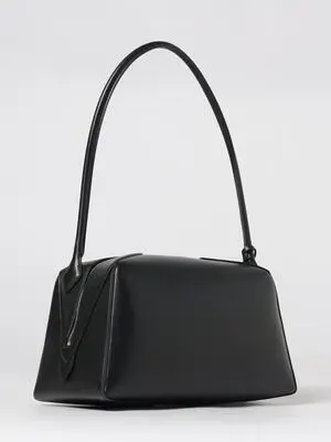 Alaïa Le Bouledogue Smooth Calfskin Leather Shoulder Bag - Black